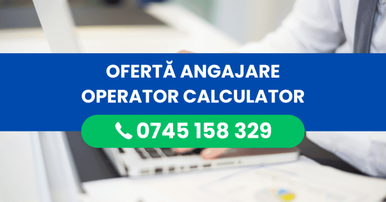 Ofertă angajare operator calculator - Invrancea.ro